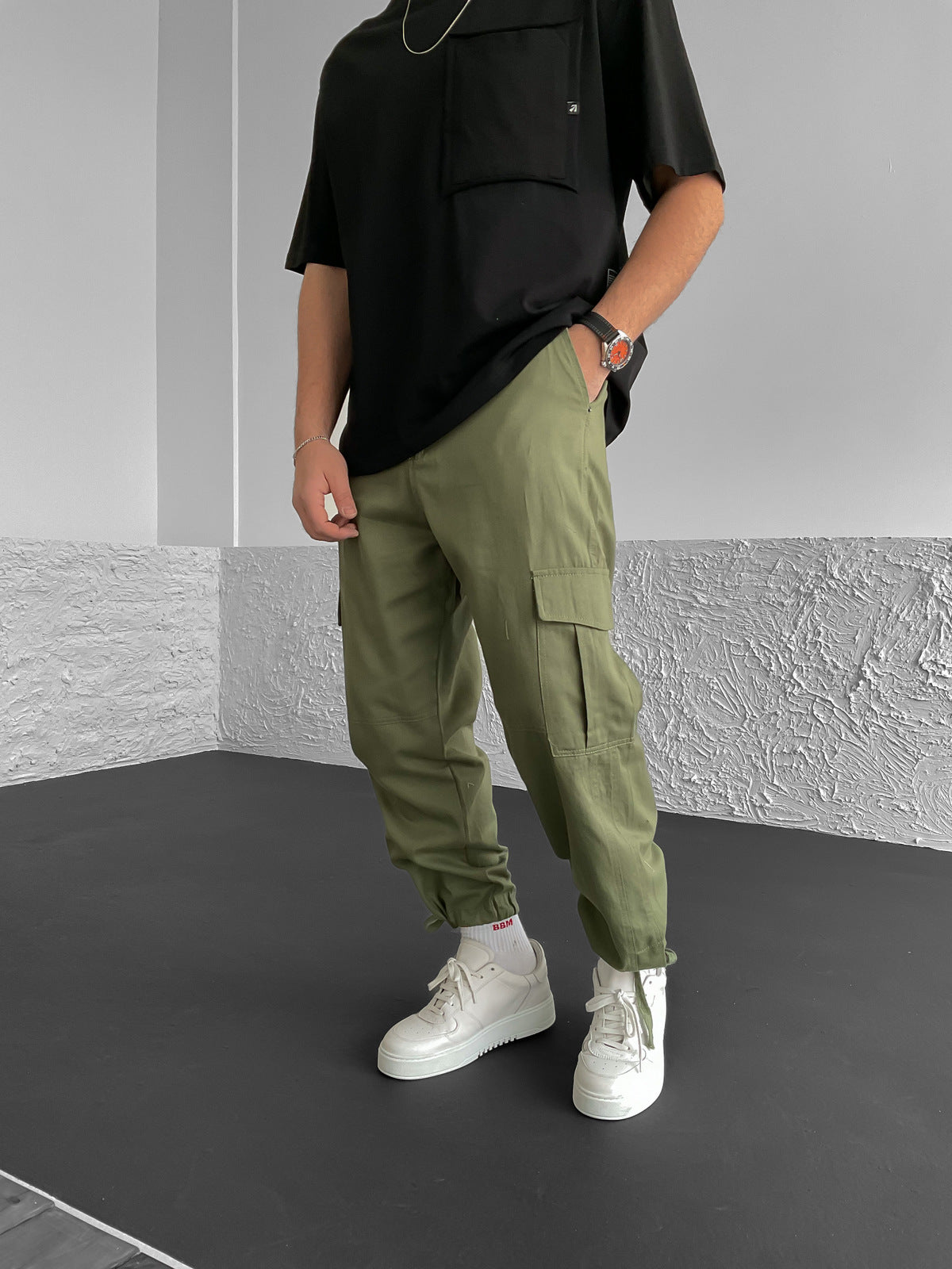 Light Khaki Cargo Trousers – HypeCrewConcept