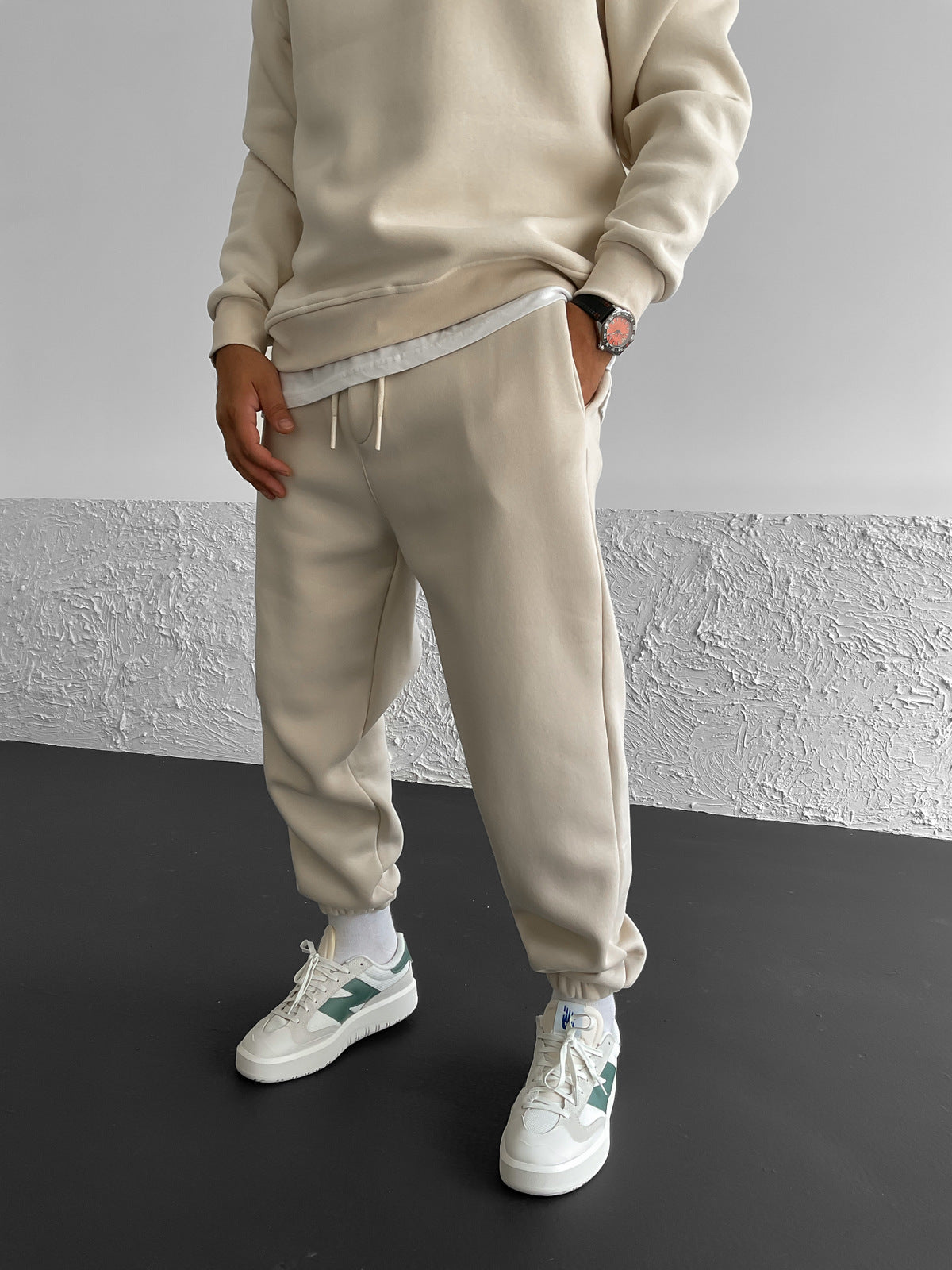 Beige Elastic Pants – HypeCrewConcept
